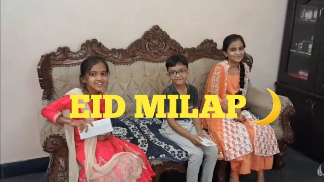 EID MILAP 🌙|| Nanu ke ghar gaye||Eidi mili ||Yummy Waffle 😋||SHA Ki ...