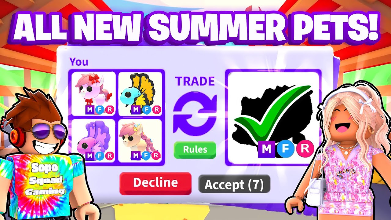 We Trade The ALL NEW Summer Pony and Betta Fish Pets! LIVE *Roblox ...