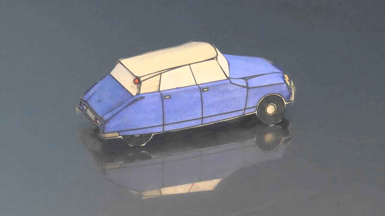 Citroen DS "PaperCraft Car" - YouTube