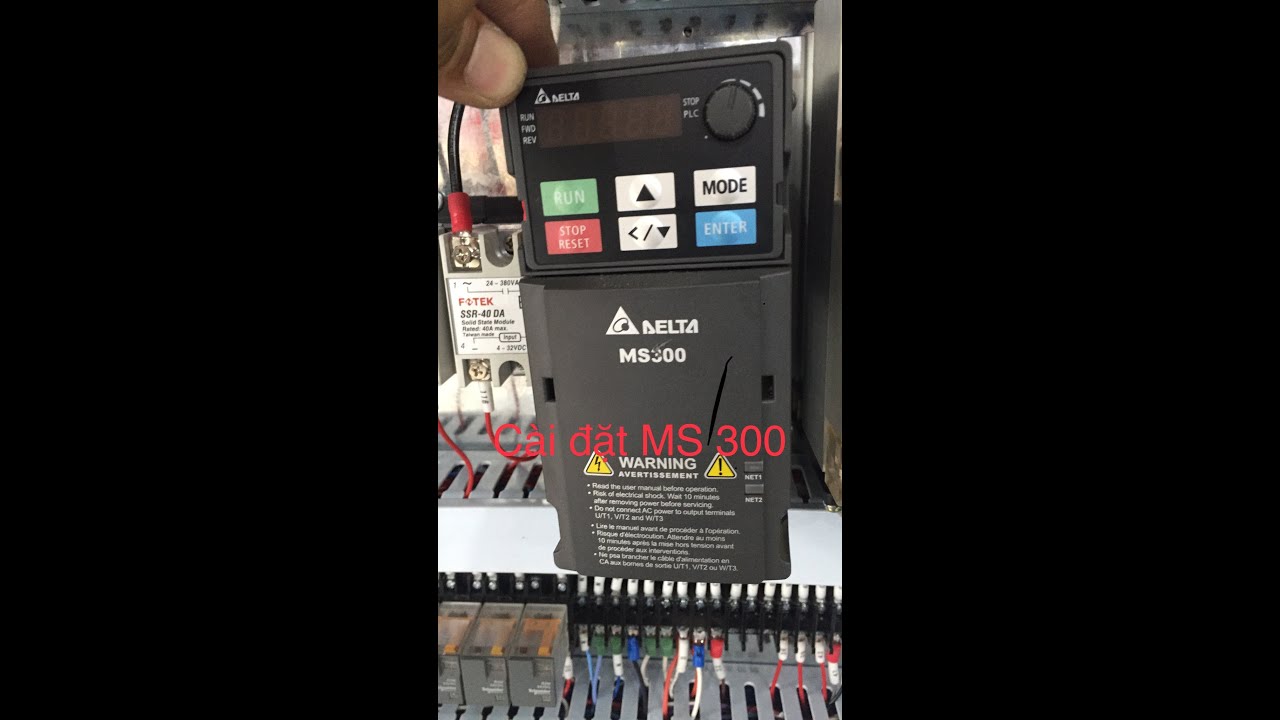 Cài đặt biến tần delta MS 300 gắn thêm đồng hồ báo tốc độ [ tôi yêu kỹ ...
