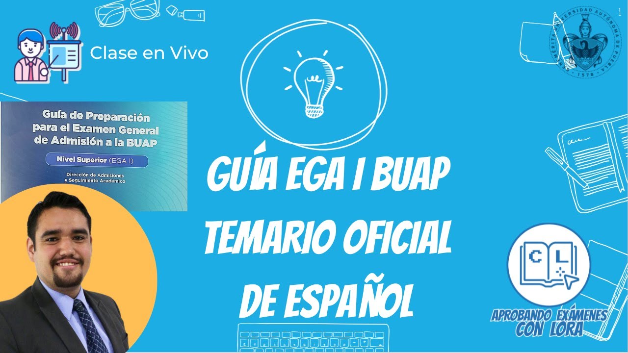 Guía EGA I BUAP 2022 Oficial || Temario Oficial de Español - YouTube