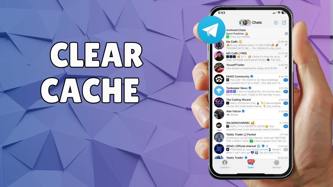 HOW TO CLEAR APP CACHE IN TELEGRAM - YouTube