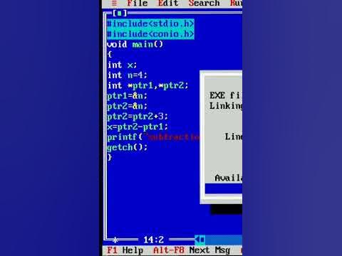 write a program to find substraction by #pointer concept in #c ...
