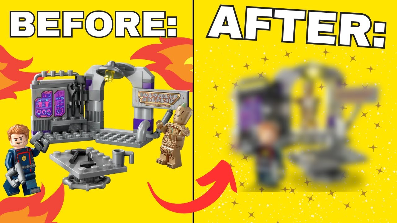 5 Easy Mods to Improve LEGO Guardians Head Quarters! (76253) - YouTube