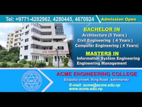 ACME Engineering college Sitapaila , kathmandu - YouTube