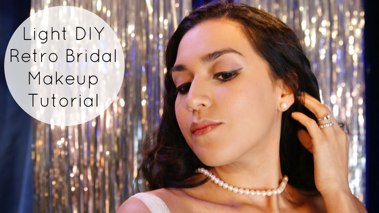 Easy DIY Retro Bridal Makeup Look (Make Up For Ever) - YouTube