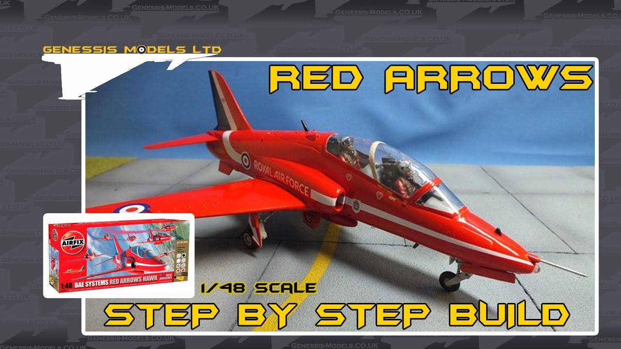 Airfix BAe Hawk T1 Trainer Red Arrows Video Build Part.1 1/48 Scale ...
