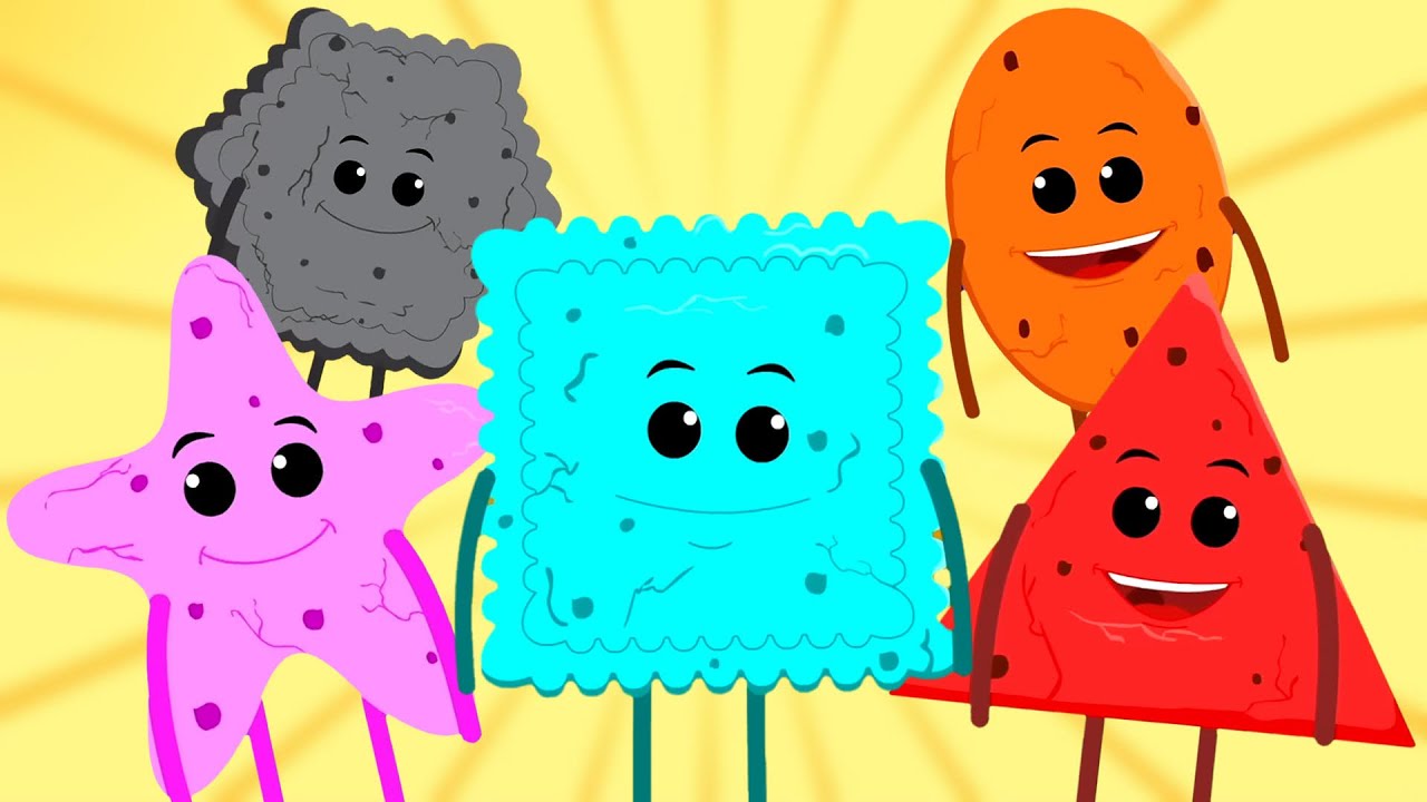 Ten Little Shapes, Learn To Count and Nursery Rhymes for Children - YouTube