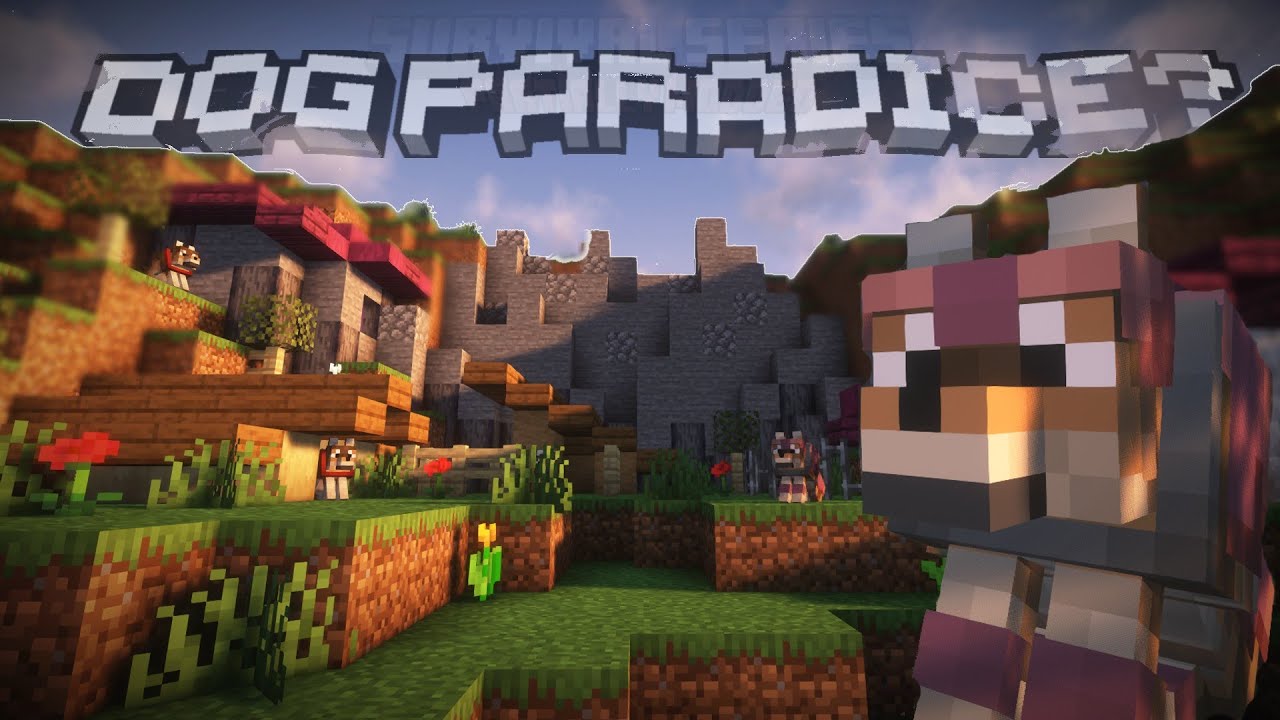 Building Minecrafts BEST Dog Paradise! Survival Series Ep: 18 - YouTube