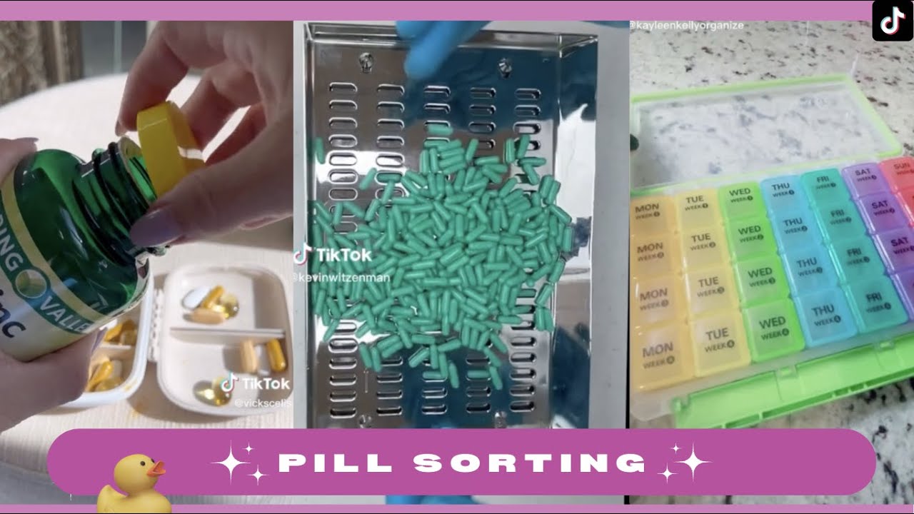 Pill Sorting and Organizing TikTok Compilation💊 | Part 1 - YouTube
