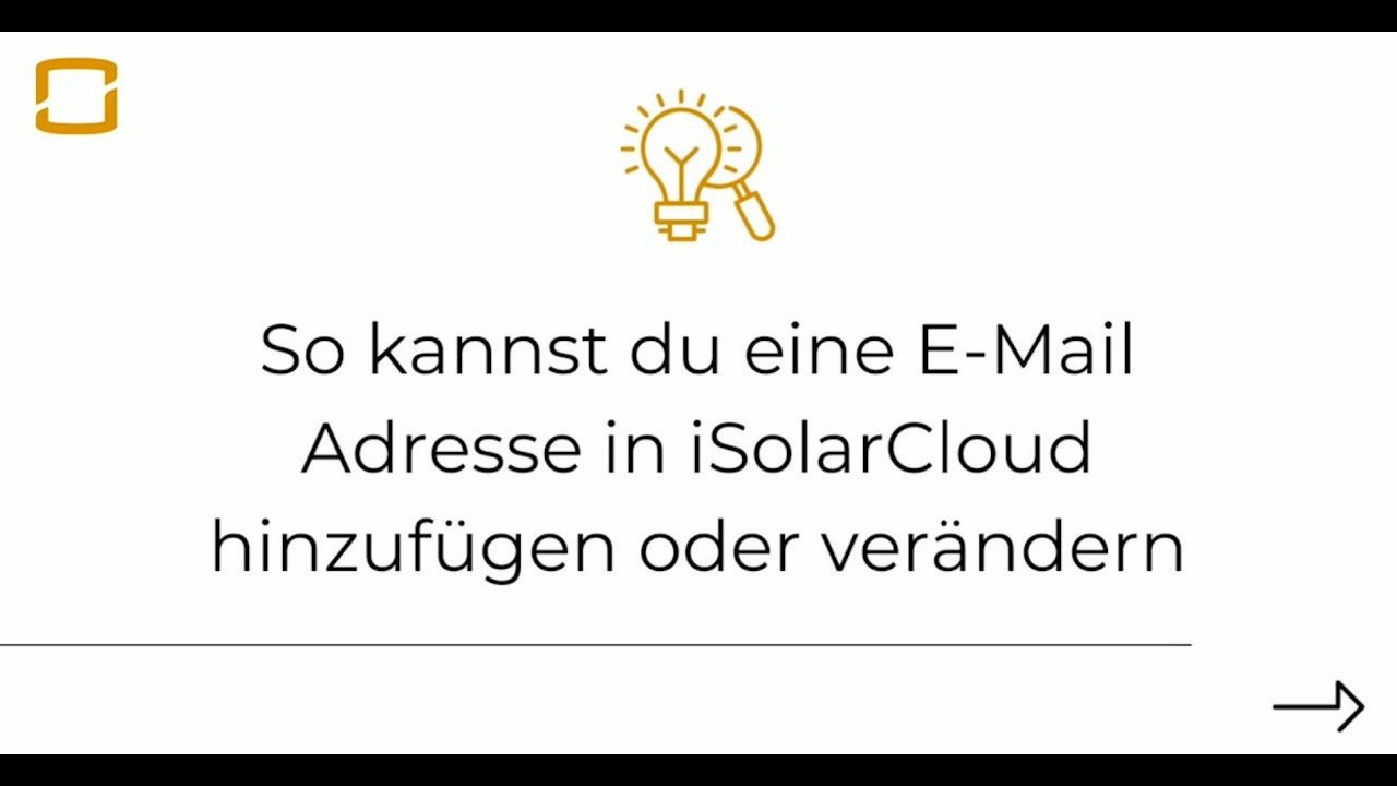Sungrow Tech-Tipp: E-Mail-Adresse in SolarCloud ändern - YouTube