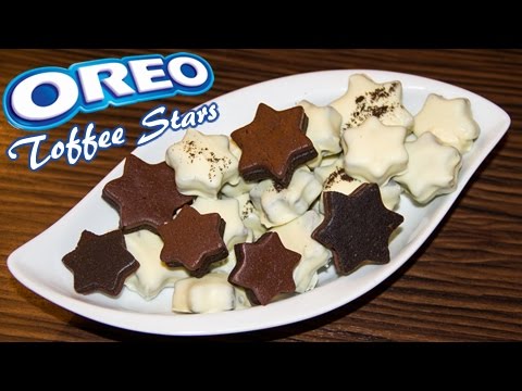 How to make OREO White Chocolate Toffee Stars - YouTube