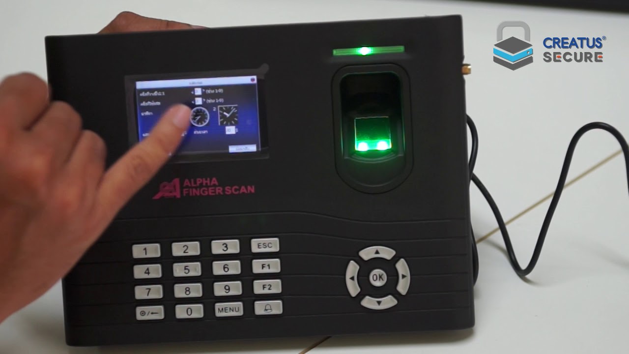 Intro Product I Ep.48 เครื่องสแกนลายนิ้วมือ Alpha Finger Scan ALP 7400 ...