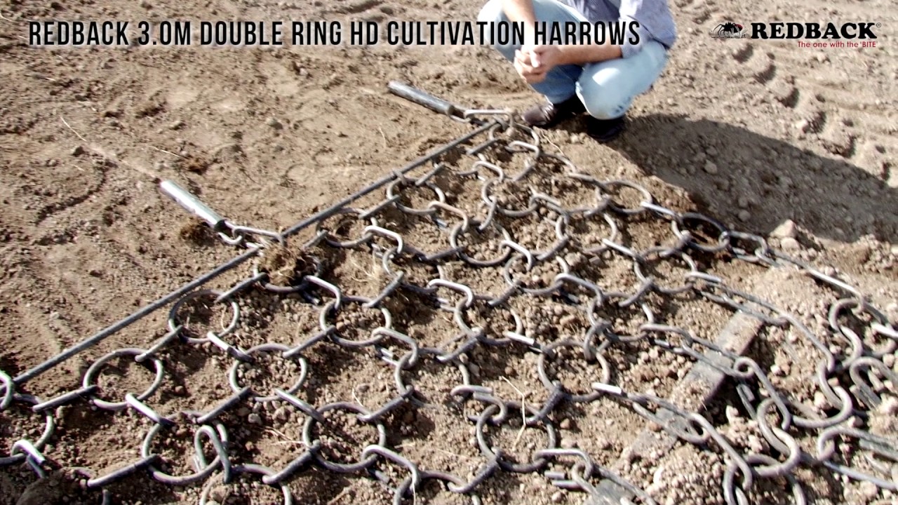 Redback 3.0M Heavy Duty Double Ring Harrows - YouTube