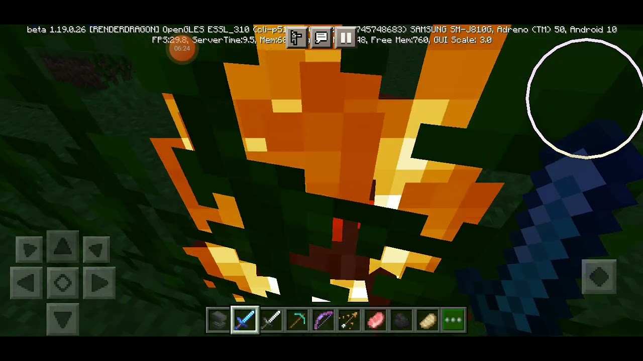 how to make fire diamond sword and bow in minecraft - YouTube