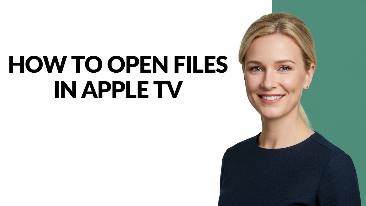 How to Open Files In Apple Tv - Julia'sTutorials - YouTube
