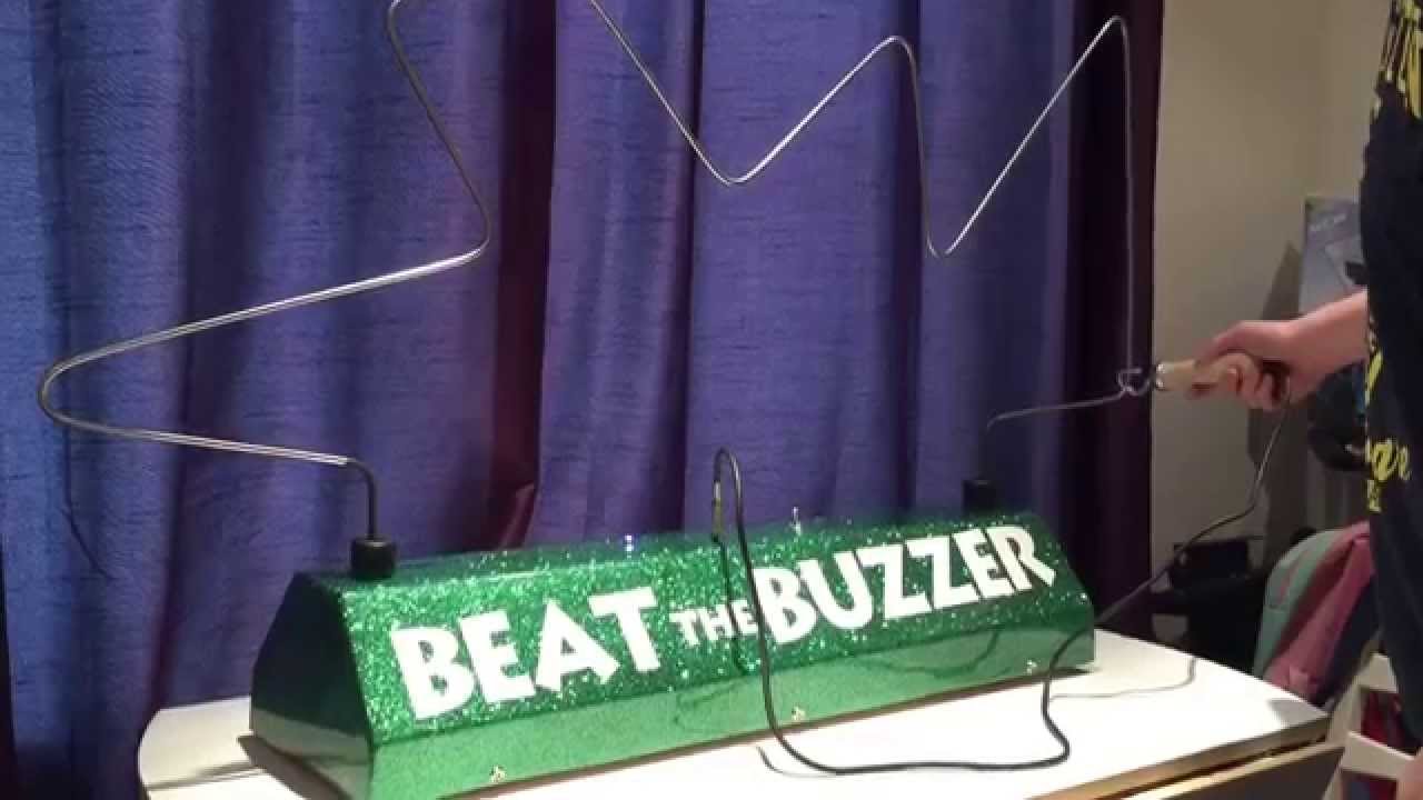 Giant Buzz wire game 4ft wide 2.5ft hight - YouTube