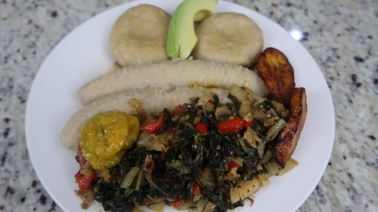How to make Jamaican dumplings, salt fish and bok choy with green ...