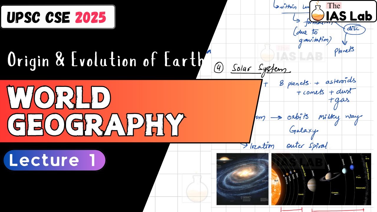 Lecture 1 || Evolution of Earth || Ncert + GC Leong || UPSC prelims ...