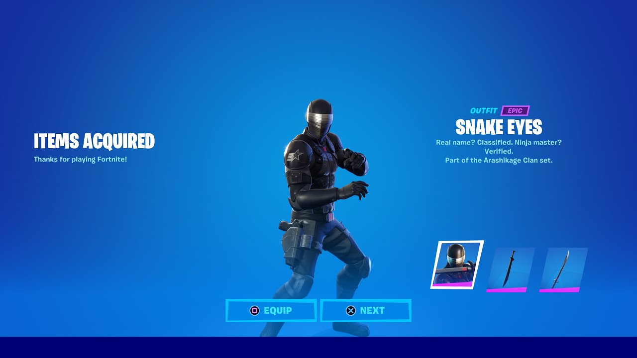 HOW TO GET NEW SNAKE EYES SKIN IN FORTNITE! - YouTube