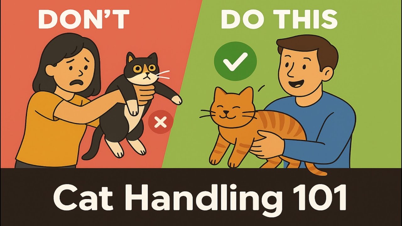 Cat Handling Tips for Families, Kids, and First Timers - YouTube