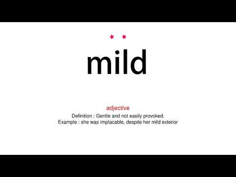 How to pronounce mild - Vocab Today - YouTube