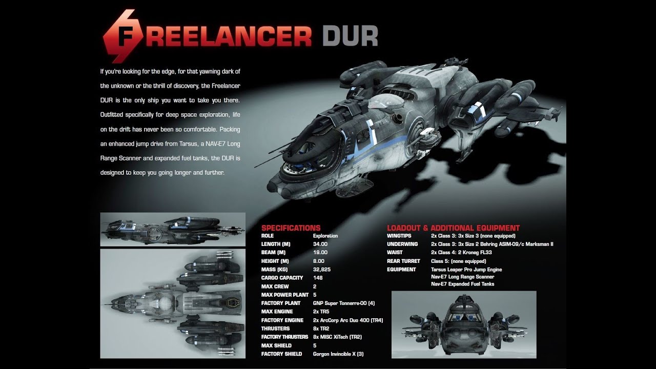 Star Citizen Freelancer DUR - YouTube