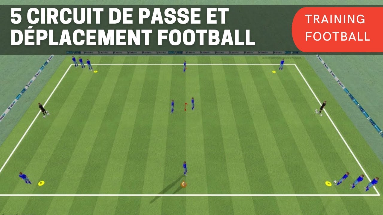 5 circuit de passe et déplacement football - YouTube