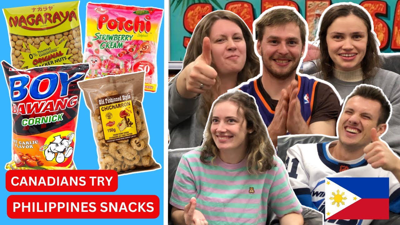 Canadian Youth Leaders Try Filipino Snacks for the first time! ft. Boy ...