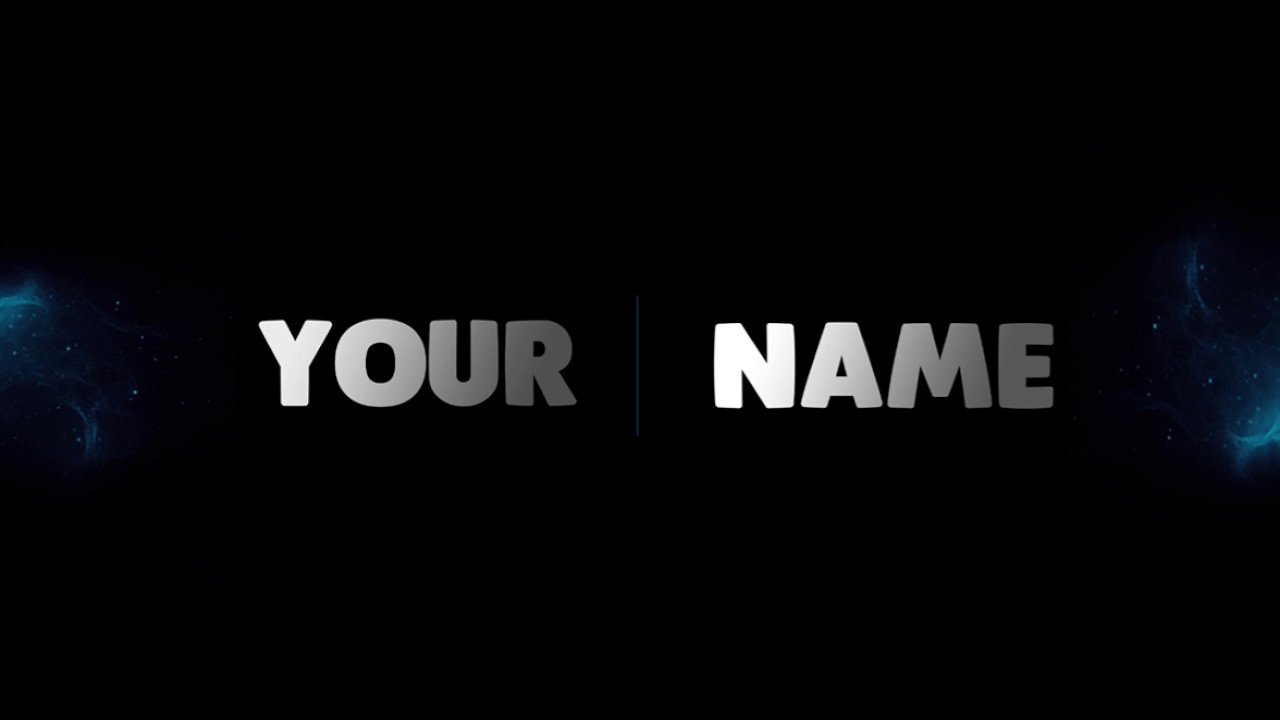 Free clean blue youtube banner | photoshop template - YouTube