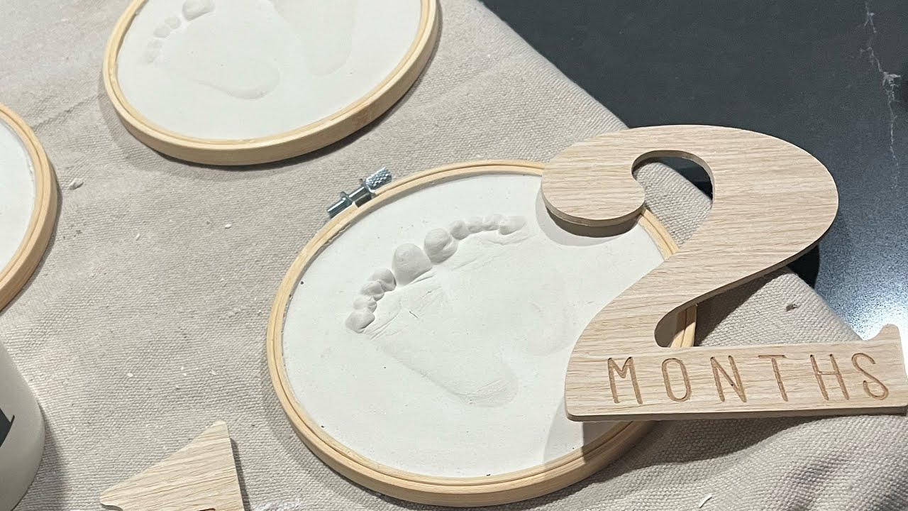 Tutorial para hacer molde de pies de bebes - YouTube