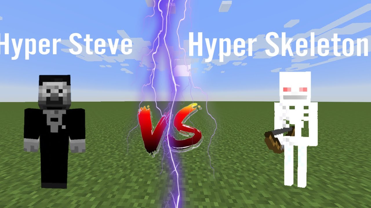 Hyper Steve Vs Hyper Skeleton | Minecraft Bedrock Edition (Reupload ...