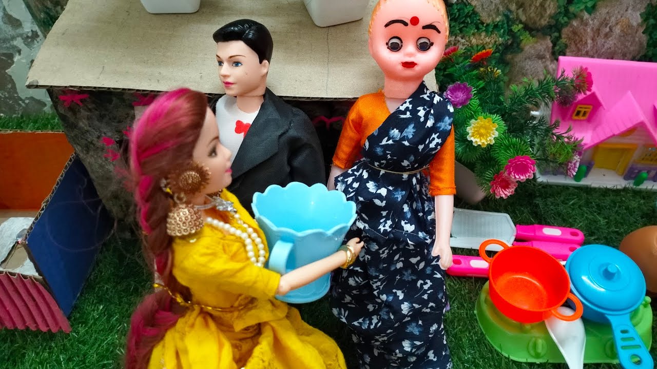 Barbie doll all day routine in Indian Village, Radha ki kahani part- 32 ...