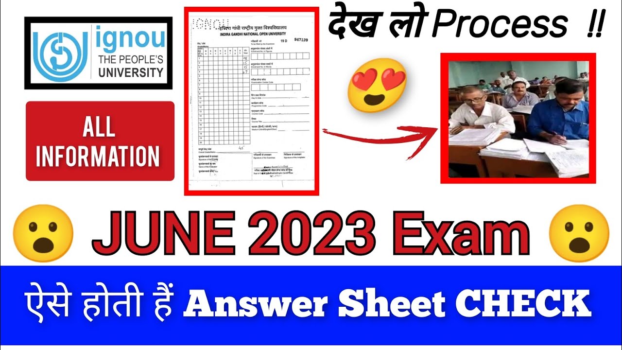 😮 IGNOU copy checking process and evaluation centres in IGNOU all ...