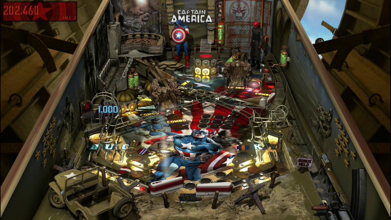 Captain America Pinball Table - Pinball FX3 - YouTube