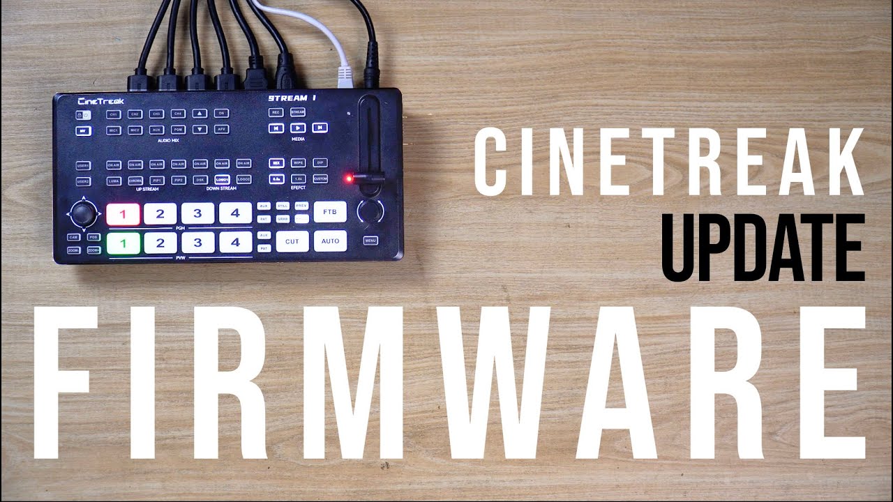 Tutorial Update Firmware Cinetreak Stream Video Switcher - YouTube