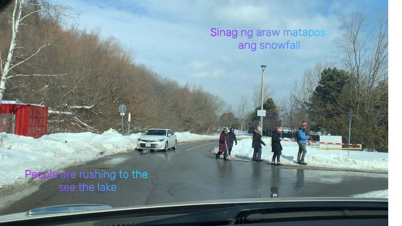 Driving Around Toronto on a Partially Clear Roadways - YouTube