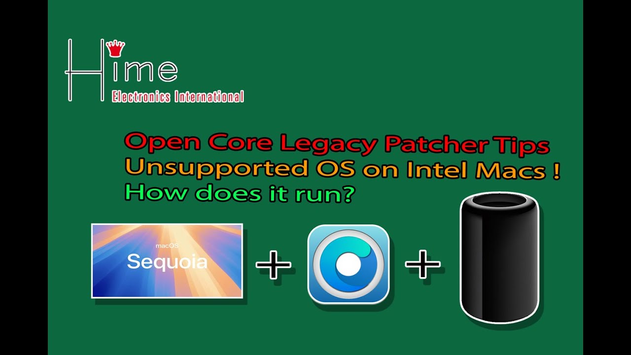 Hime Tutorial: Open Core Legacy Patcher - New MacOS on Old Macs - YouTube