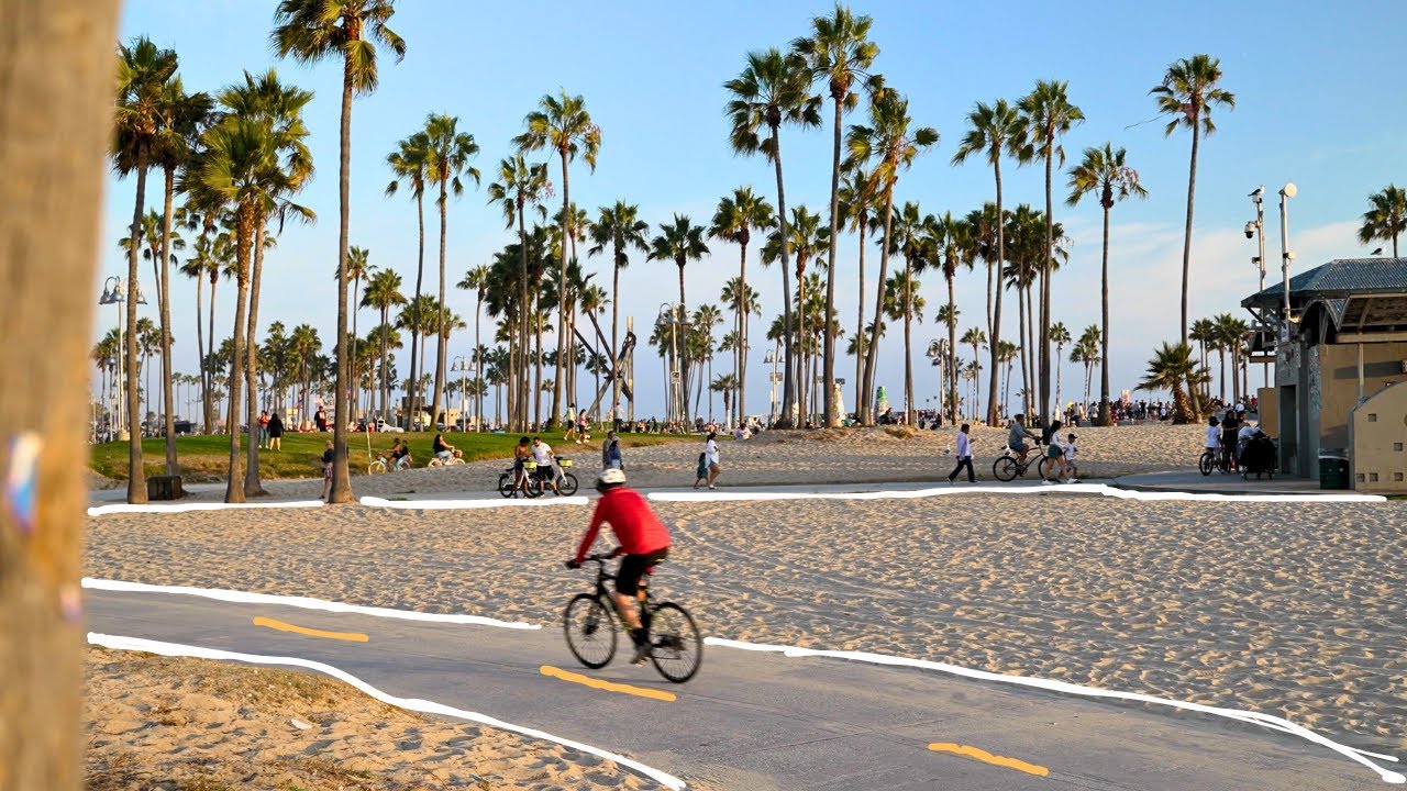 Venice Beach - Bike Path (in Real Time) - YouTube
