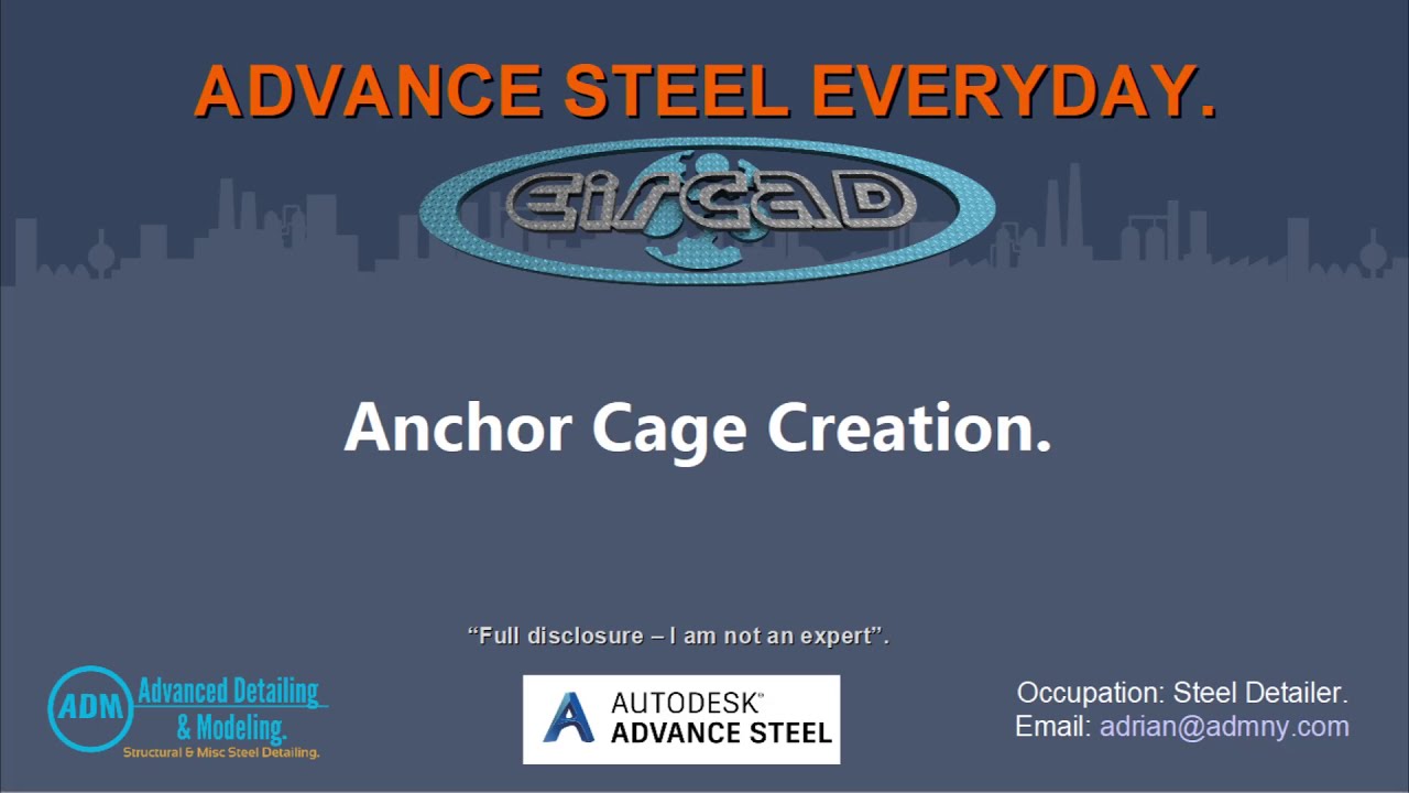 Creating Anchor Bolt Cages Eircad - YouTube