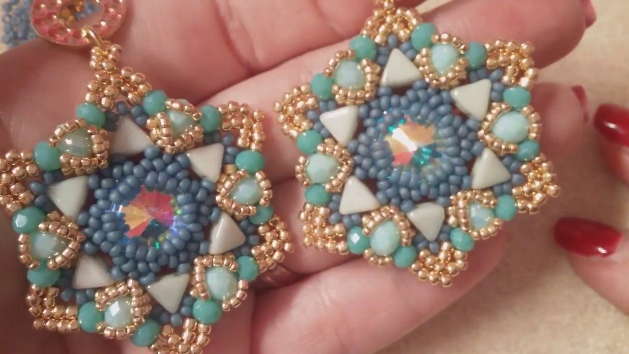 Tutorial Modulo Reginella con rocailles keops e cipollotti - YouTube