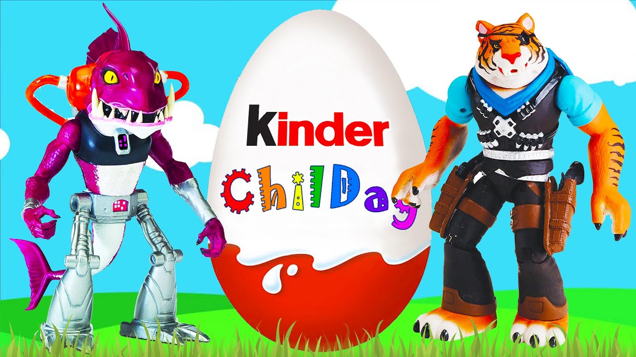 Ninja Turtles Villains KINDER SURPRISE Eggs Unboxing Kinder Joy - YouTube