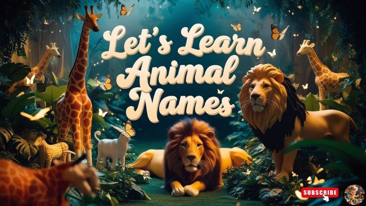Animal Names | Kids Song | Learning with Fun | Rhymes for Kids - YouTube