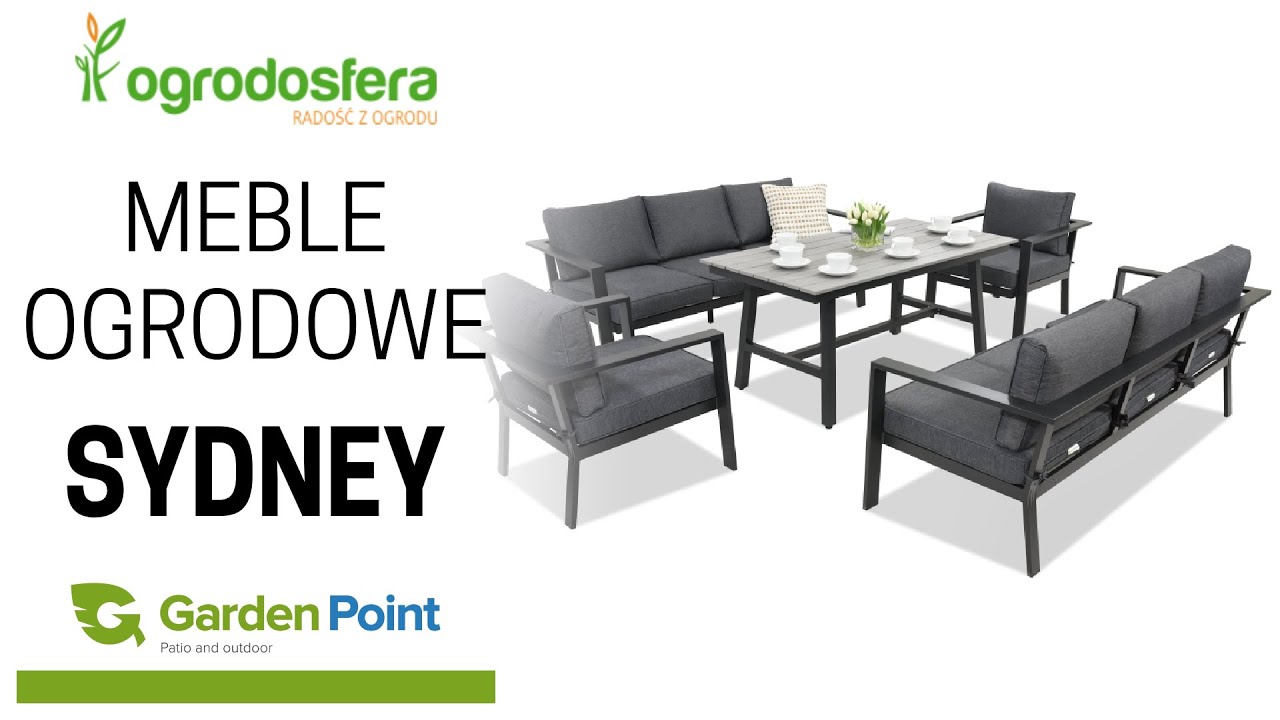Meble ogrodowe Sydney Garden Point - Ogrodosfera.pl - YouTube