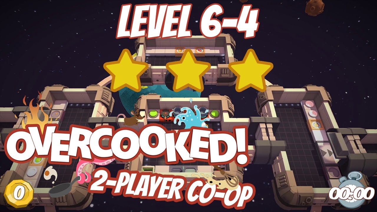 Overcooked - 3-Star Walkthrough: Level 6-4 (1080p 60 fps) - YouTube