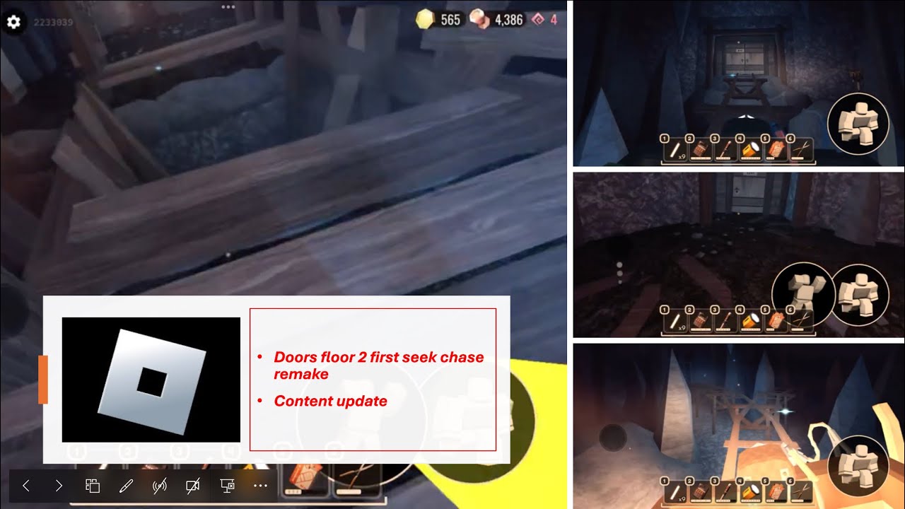 Roblox doors floor 2 first seek chase - YouTube