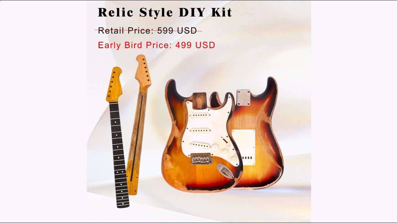 Relic Stratocaster DIY Kit by TWT Guitars - Unboxing & 1st Impressions ...