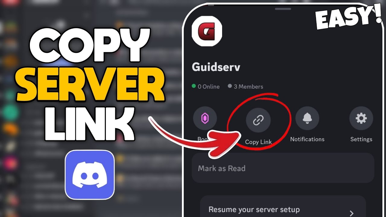 How to Copy Your Discord Server Link - Quick Tutorial - YouTube