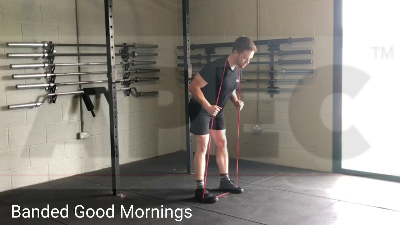 How to do Banded Good Mornings - YouTube