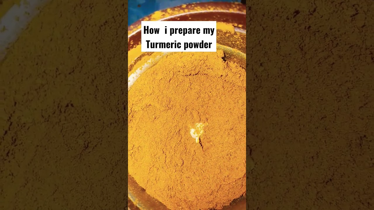 How to Prepare Turmeric Powder - YouTube